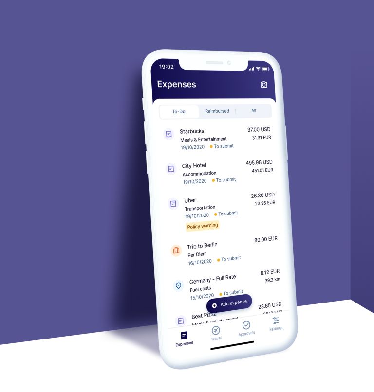 Mobile Expense App