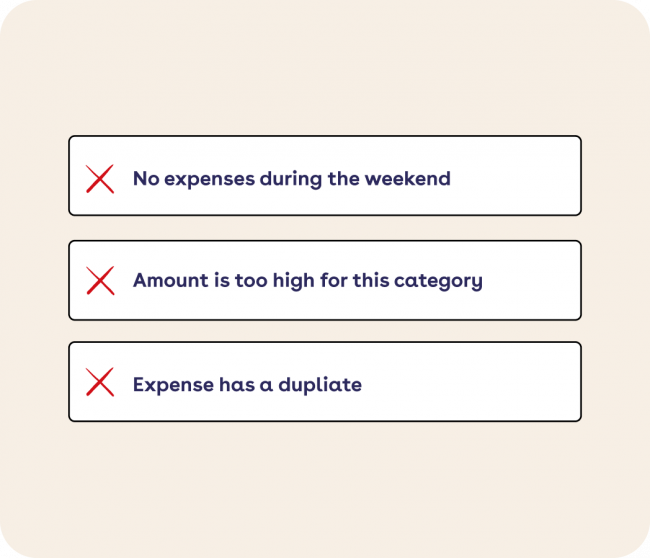 Automated expense approvals