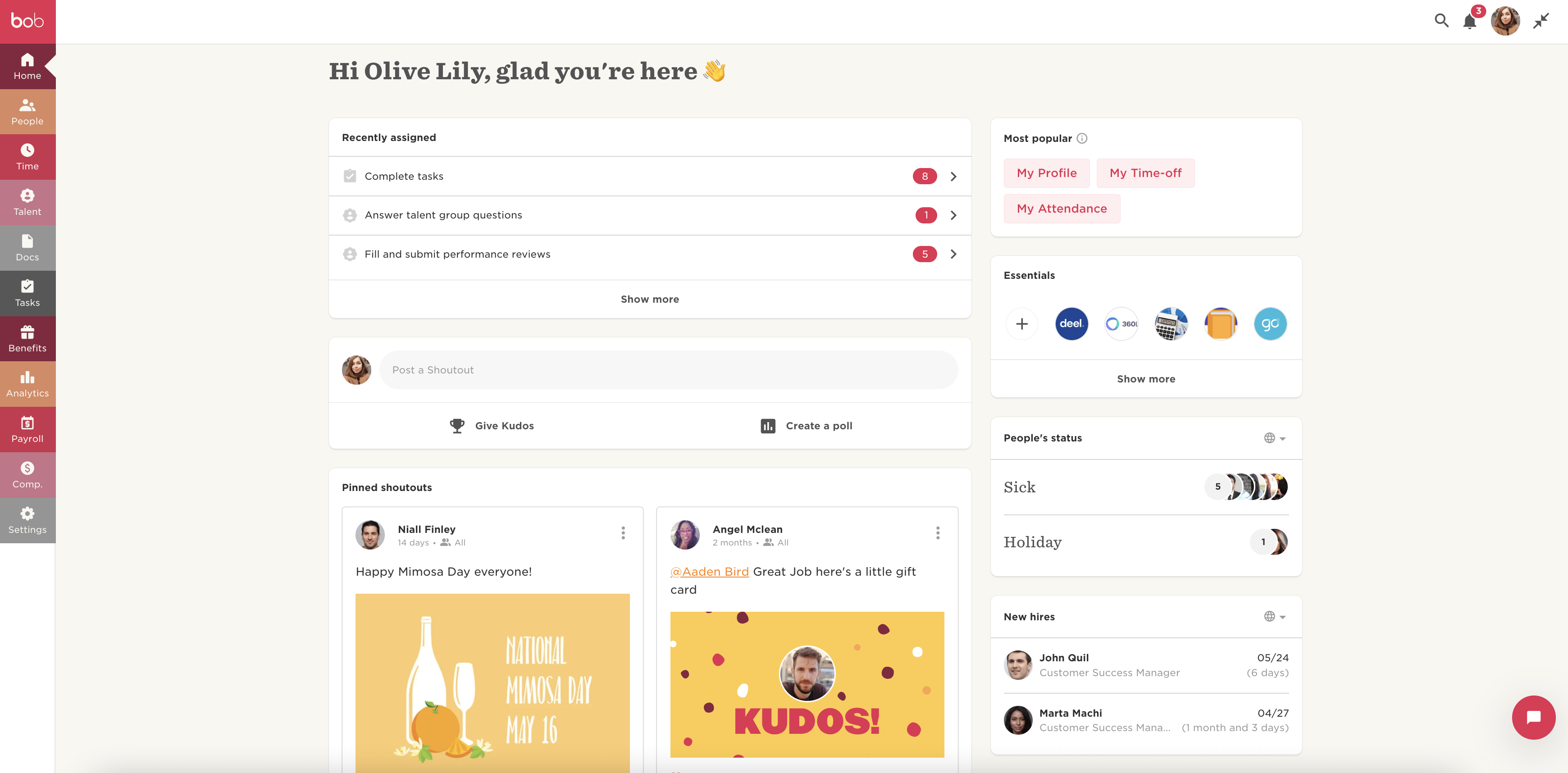 HiBob integrates with Rydoo expense software