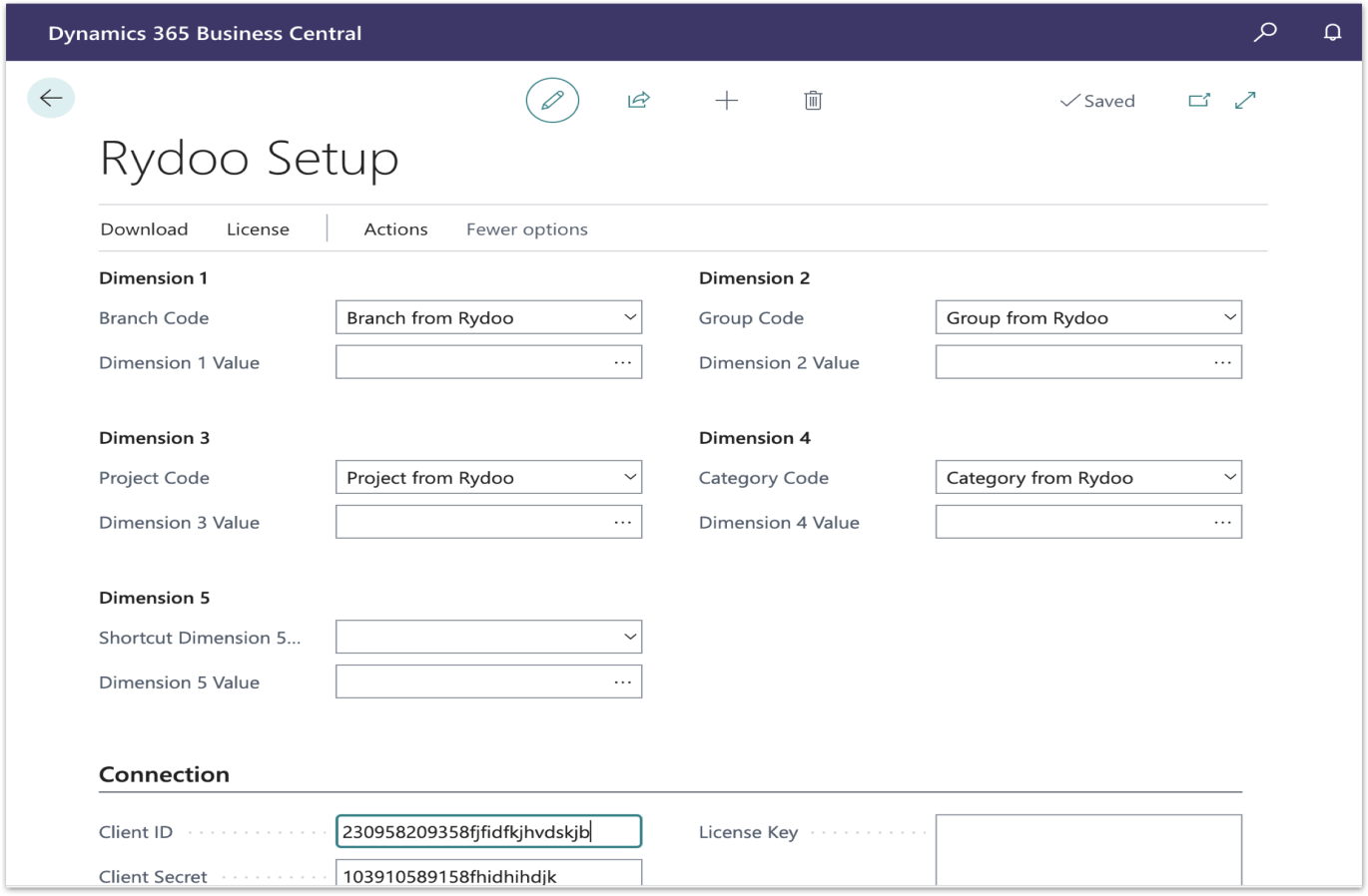 Microsoft Dynamics 365 Business Central integrates with Rydoo