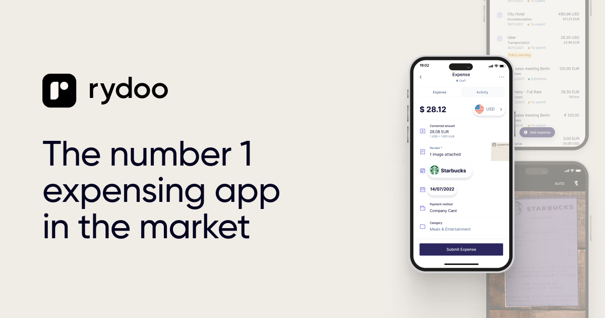 Rydoo Mobile App | The #1 Expense App In The Market